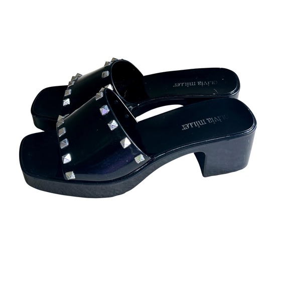 Olivia Miller | Shoes | Olivia Miller Studded Platform Sandals Block ...